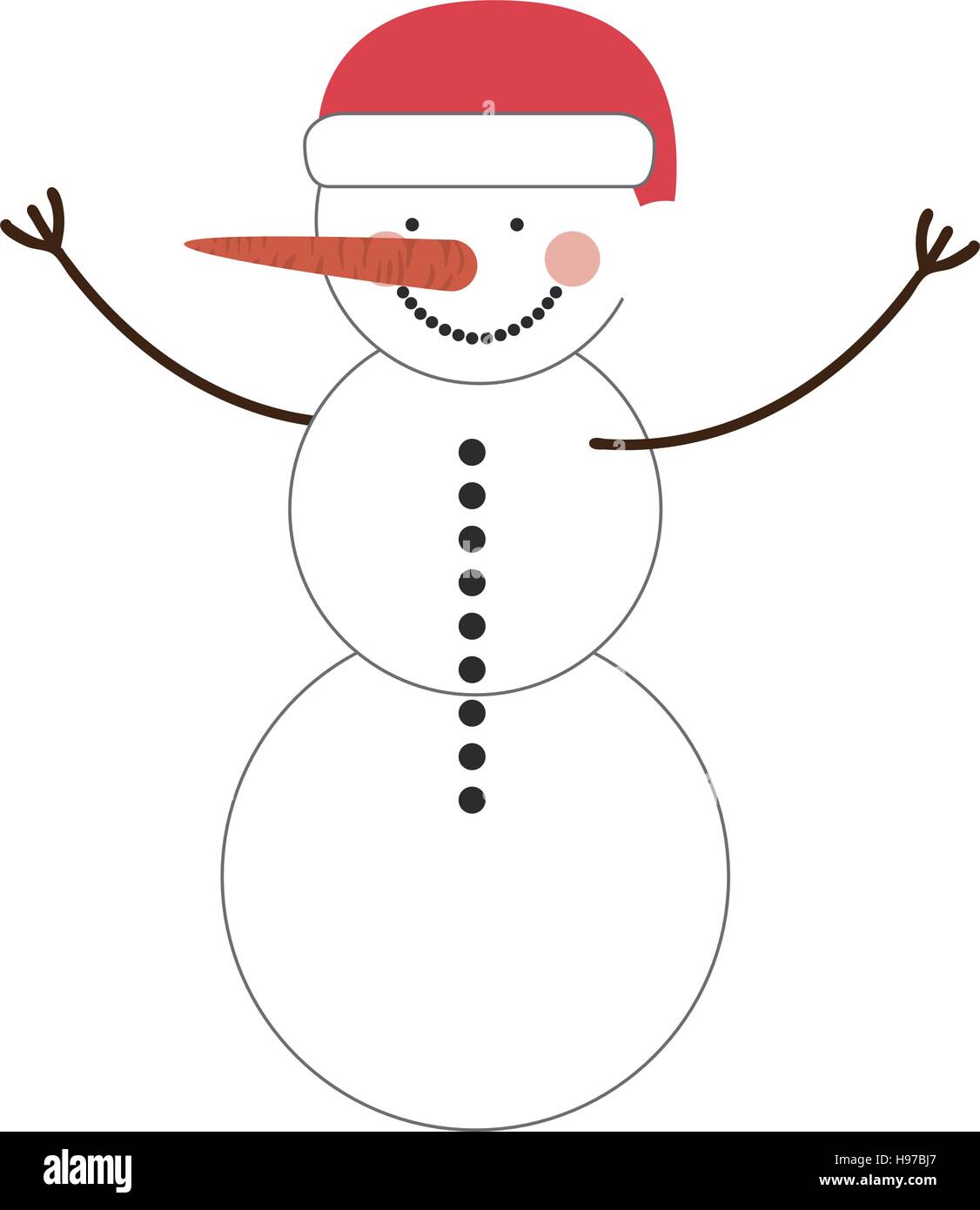 snowman cartoon icon image Stock Vector Image & Art - Alamy