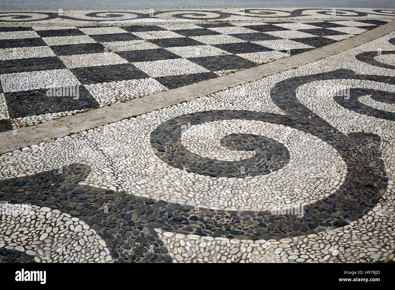 Seville Sevilla Plaza de Espana stone mosaic floor Andalusia Spain ...