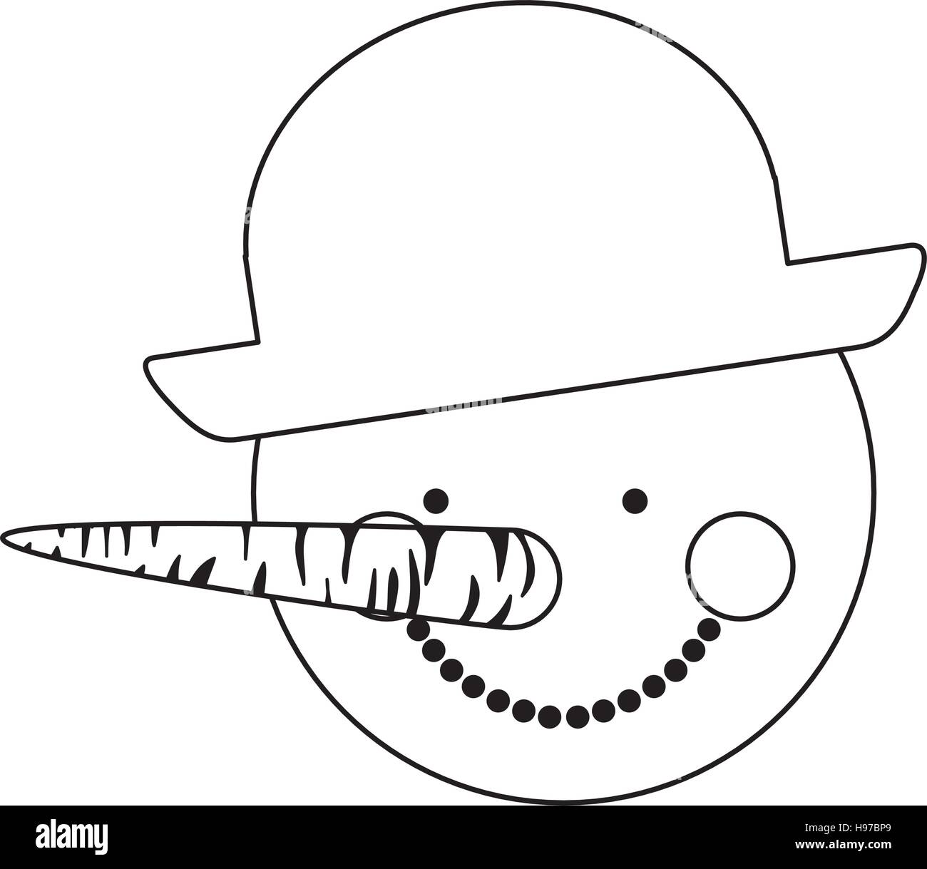 snowman cartoon icon image Stock Vector Image & Art - Alamy