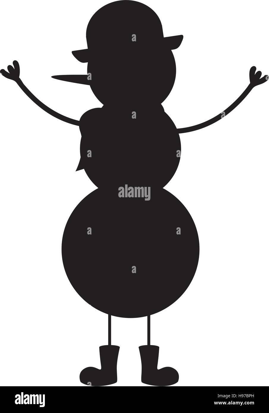 snowman cartoon icon image Stock Vector Image & Art - Alamy