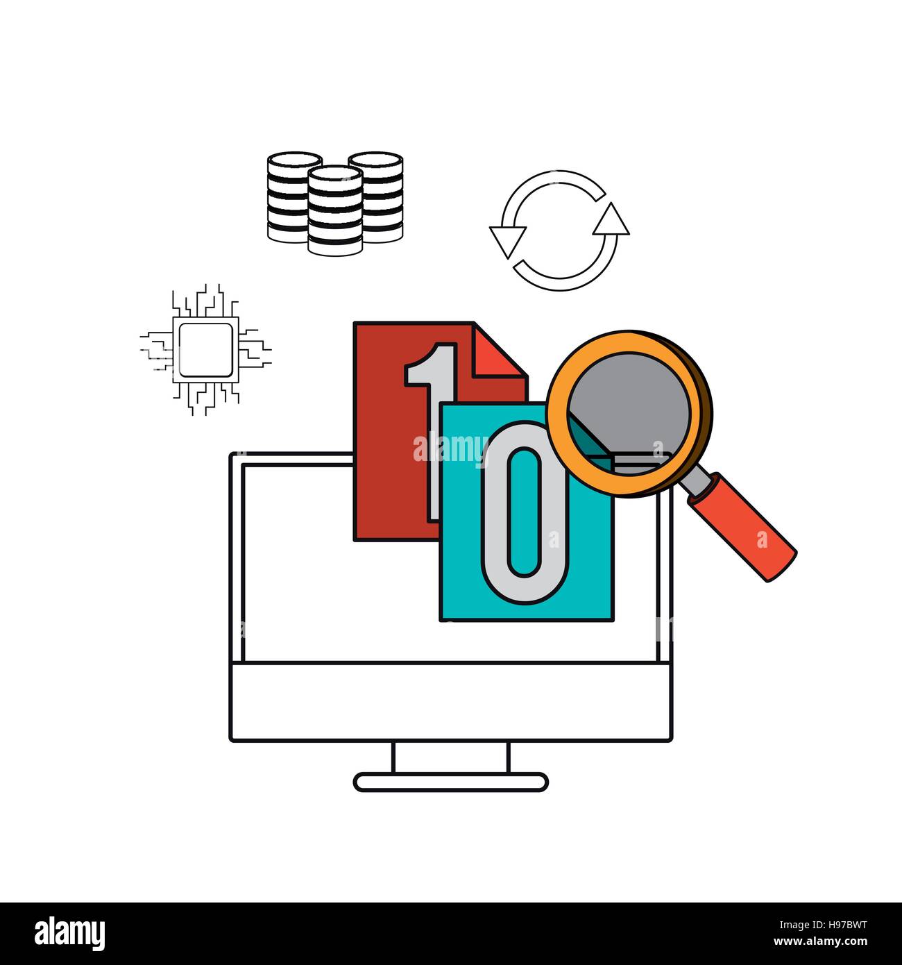 big data related icons image Stock Vector Image & Art - Alamy