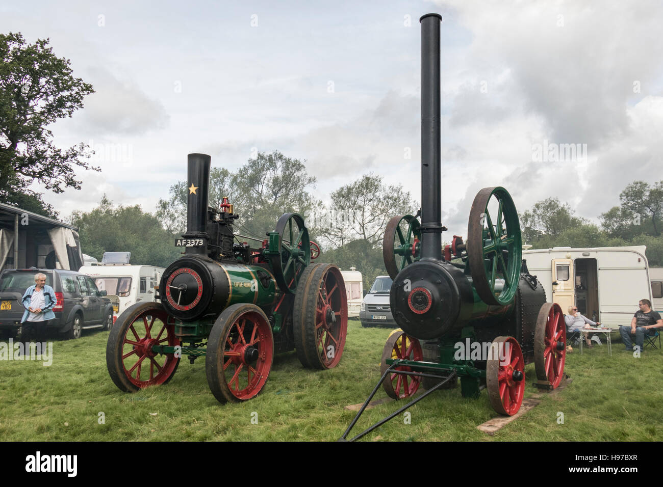 Traction engine on display to public at Astle Park Traction Engine ...