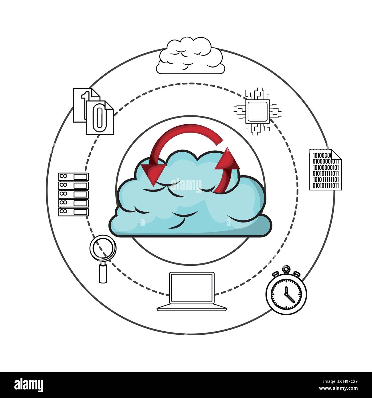 big data related icons image Stock Vector Image & Art - Alamy