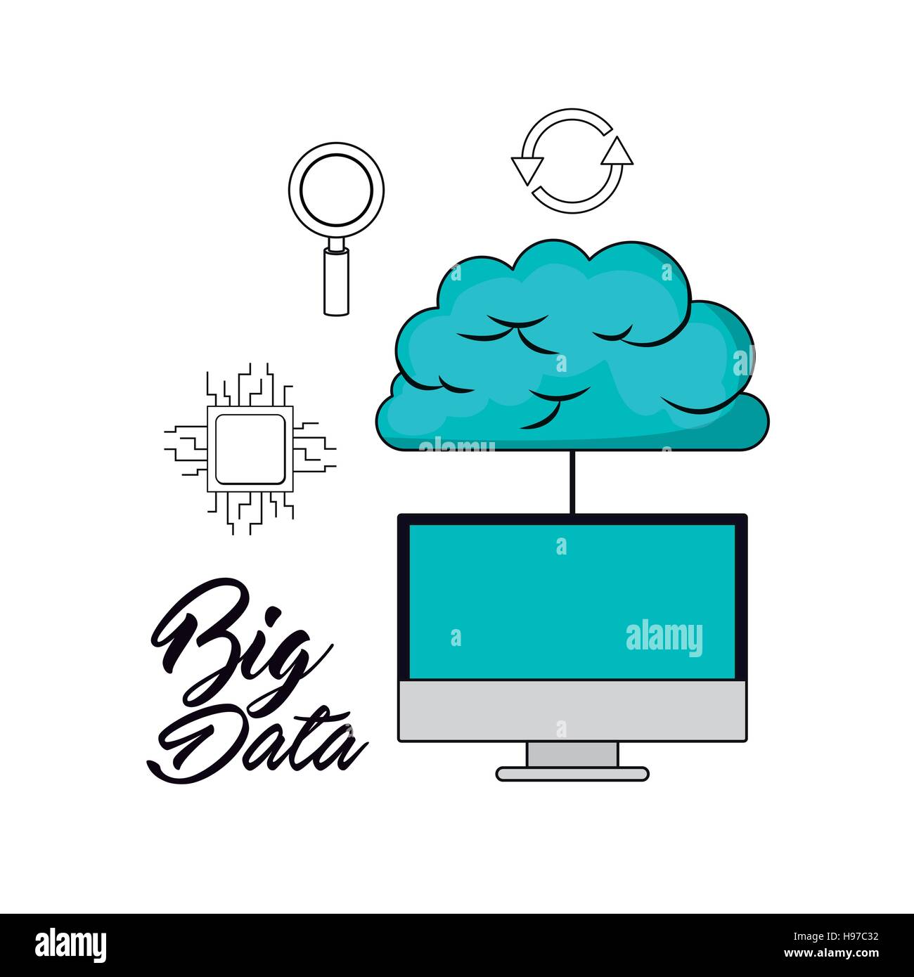 big data related icons image Stock Vector Image & Art - Alamy