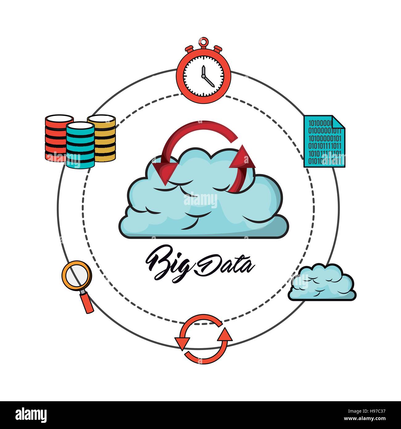 big data related icons image Stock Vector Image & Art - Alamy