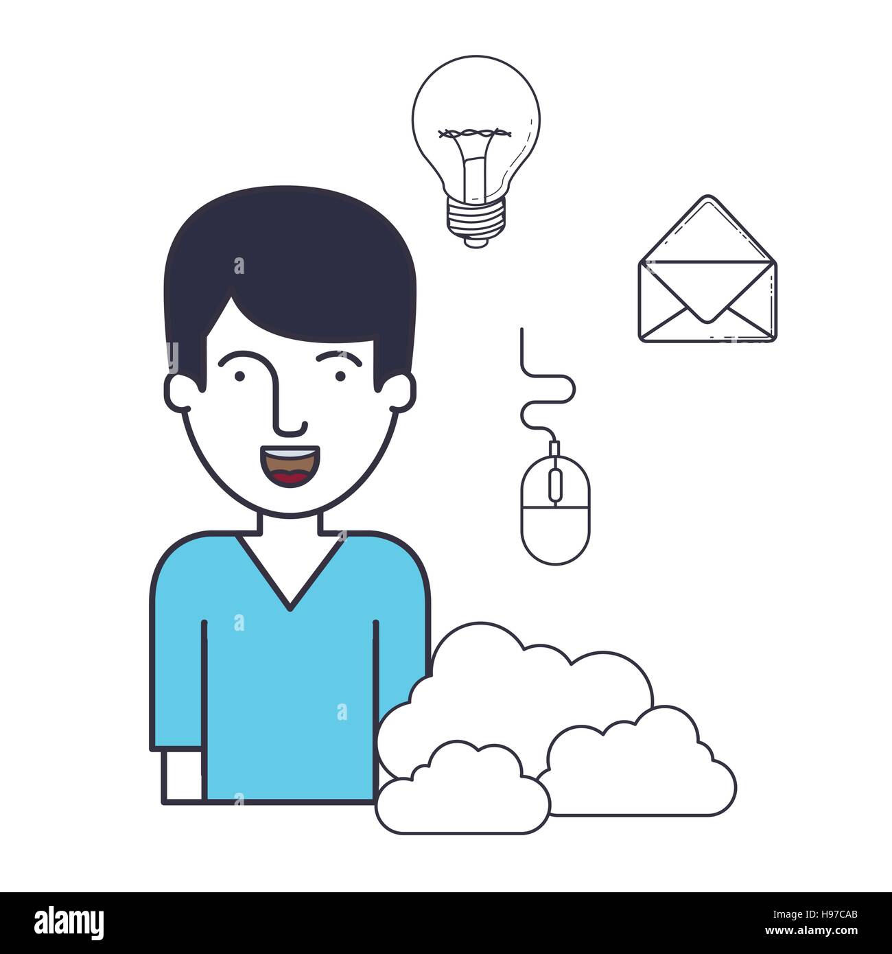 advantages of internet and digital technology image Stock Vector Image ...