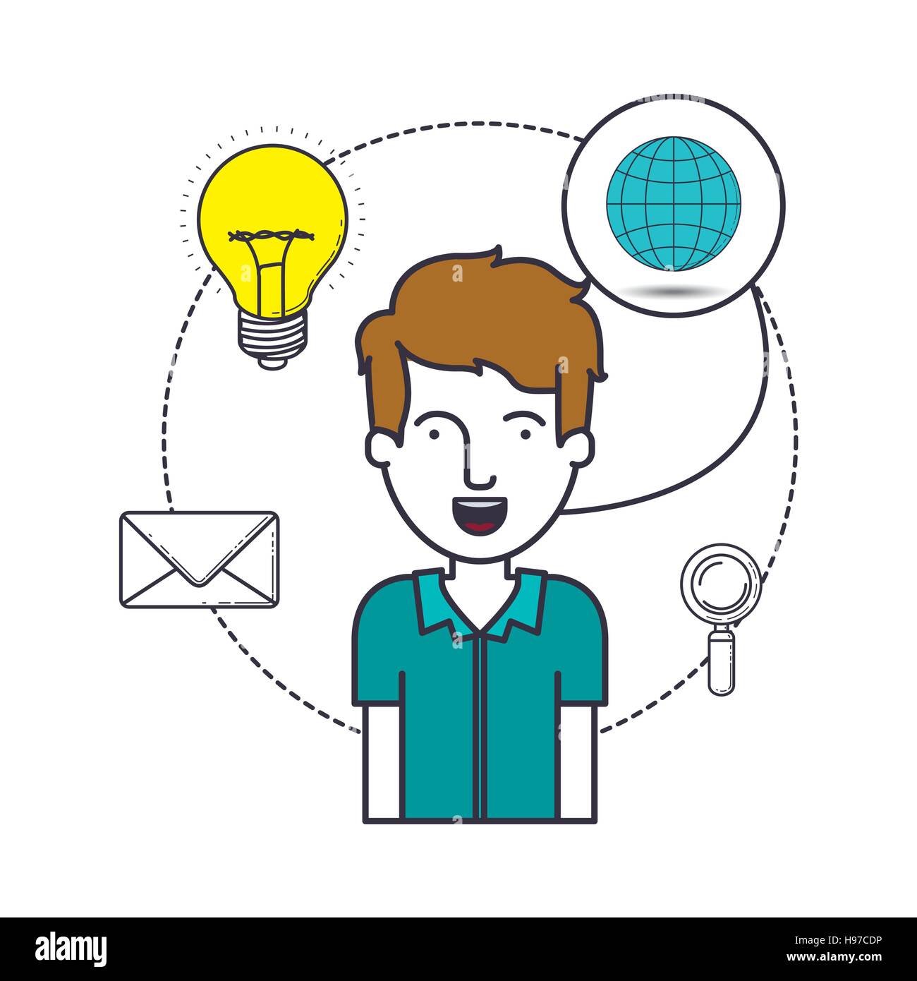 advantages of internet and digital technology image Stock Vector Image ...