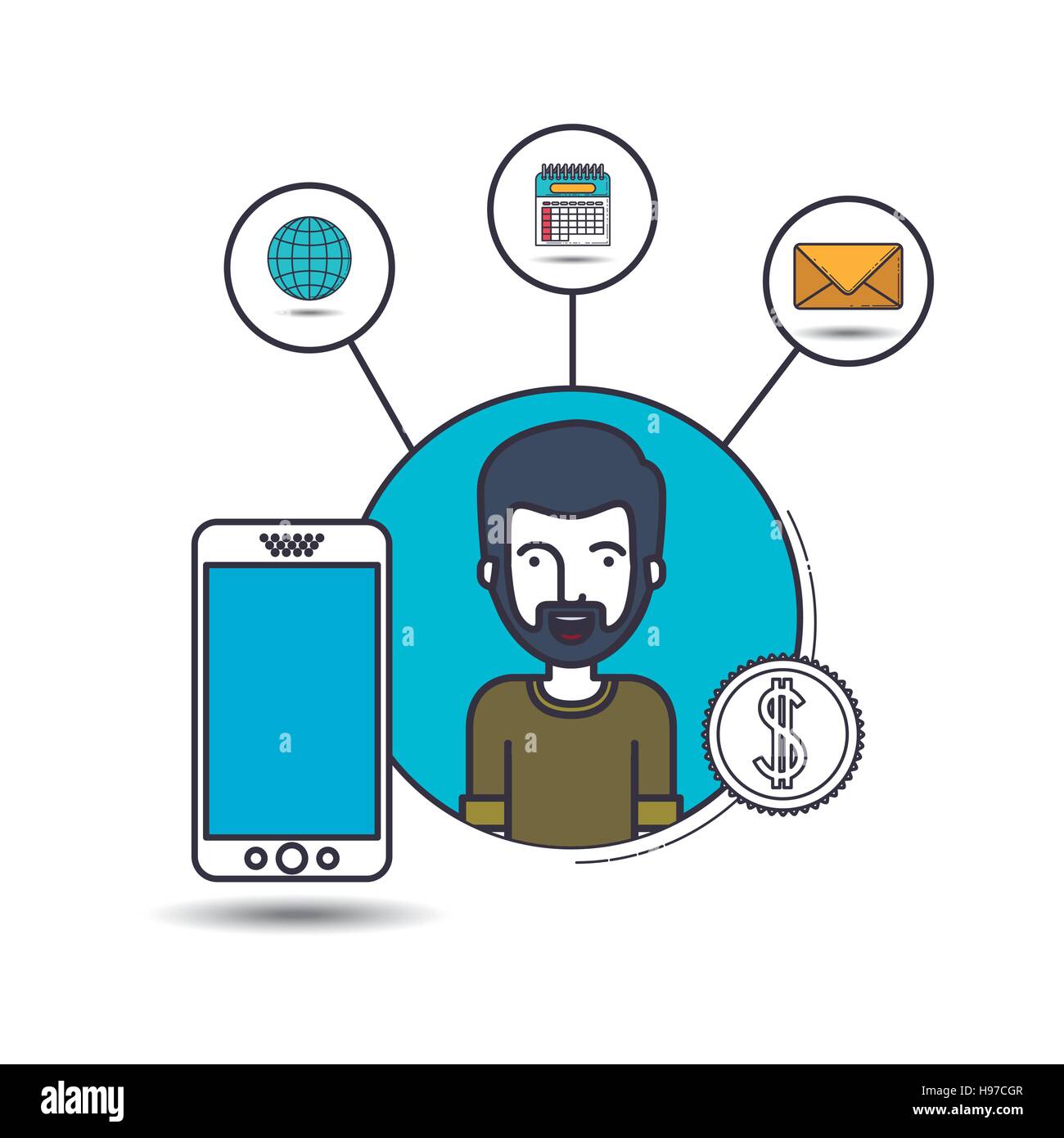 advantages of internet and digital technology image Stock Vector Image ...