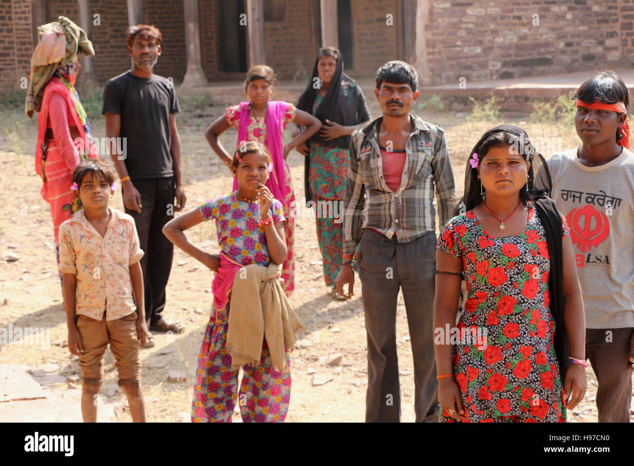 Indian villager tourists Stock Photo - Alamy