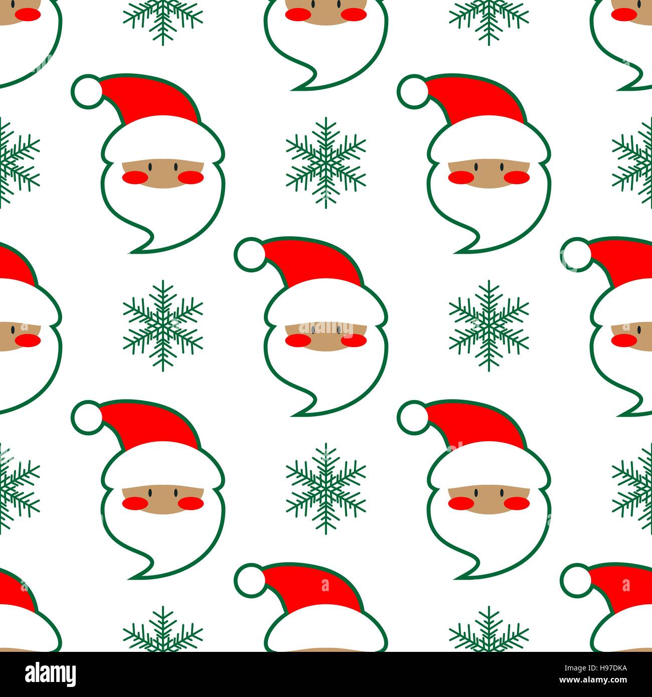 Wrapping paper santa Stock Vector Images - Alamy