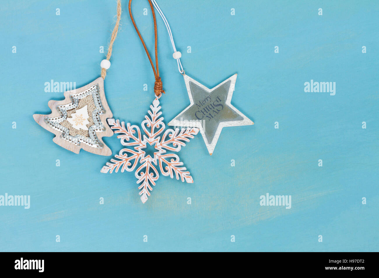 Blue and white christmas Stock Photo - Alamy
