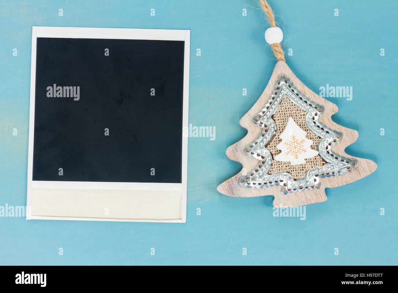 Blue and white christmas Stock Photo - Alamy