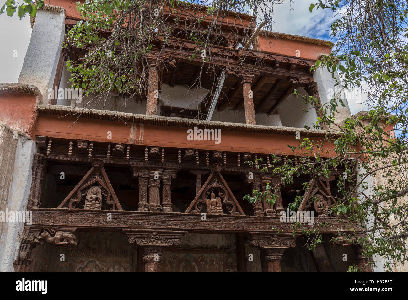 Entrance to an old temple at Alchi Choskhor, Ladakh Stock Photo - Alamy