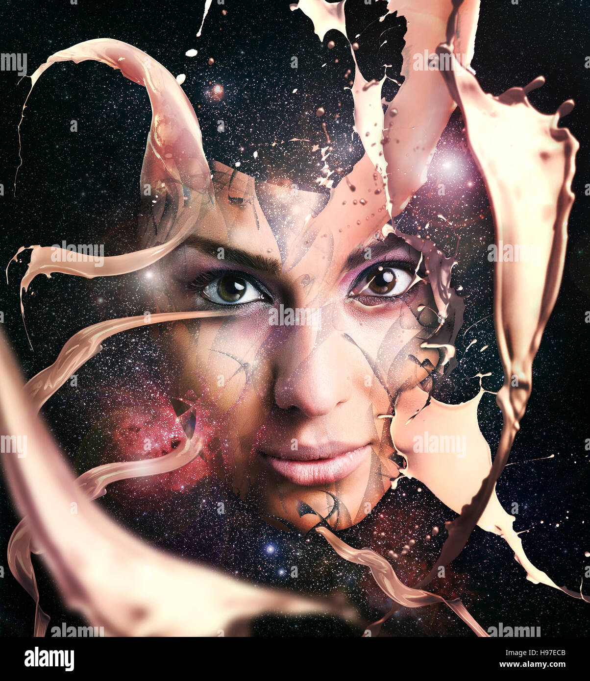 Fragmented face hi-res stock photography and images - Alamy