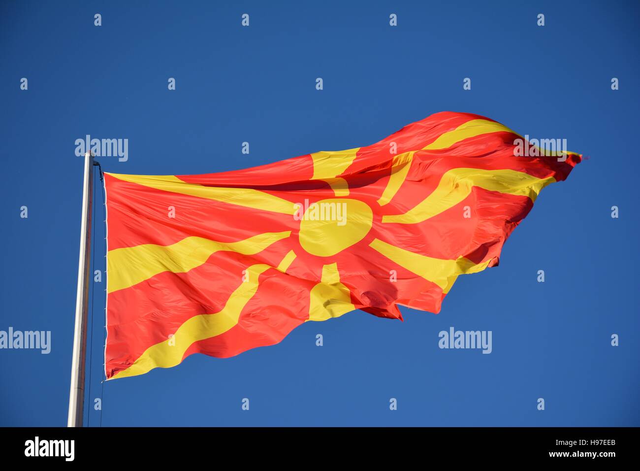 Flag flying high in hi-res stock photography and images - Alamy
