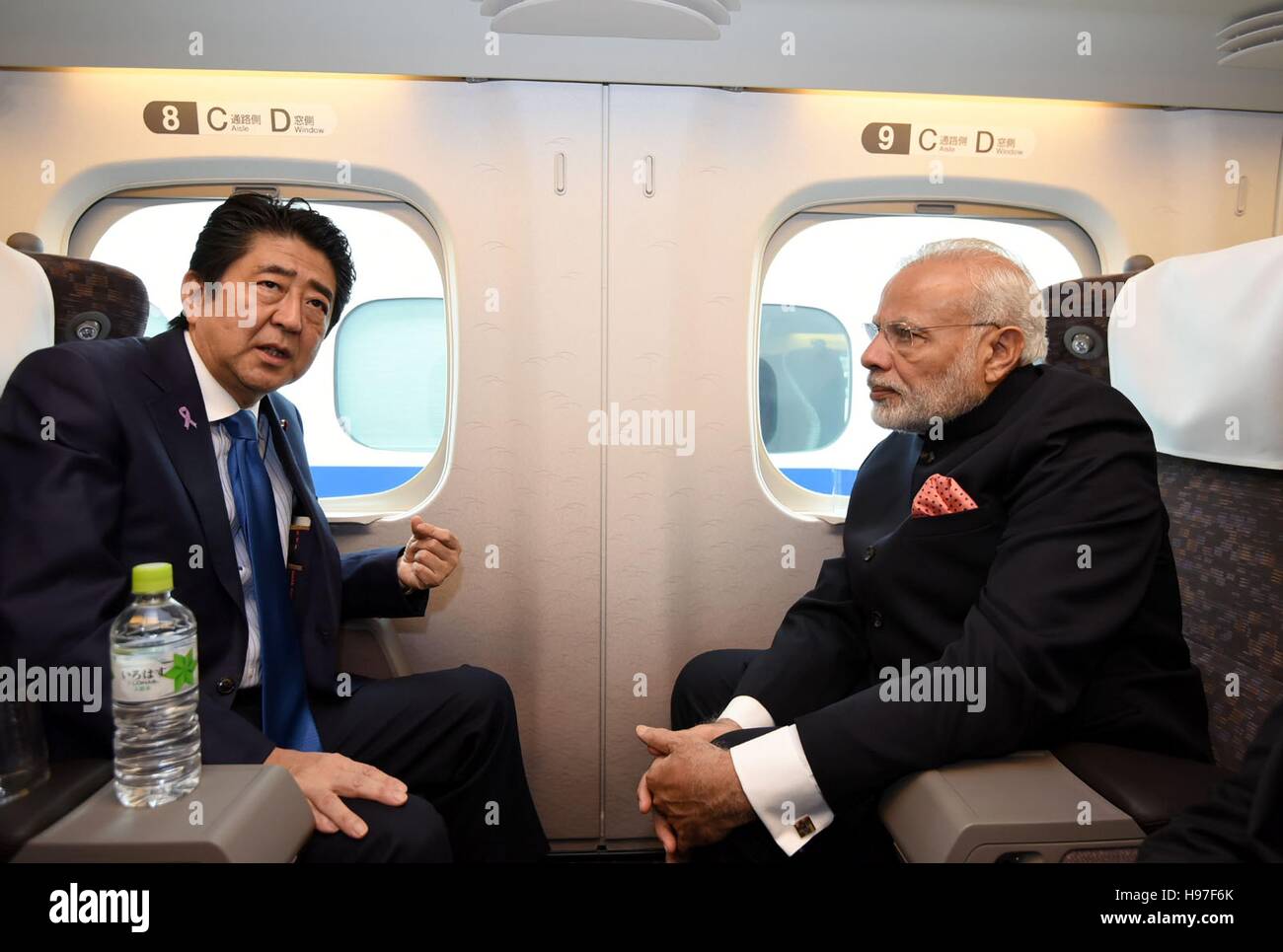 Indian Prime Minister Narendra Modi and Japanese Prime Minister Shinzo ...