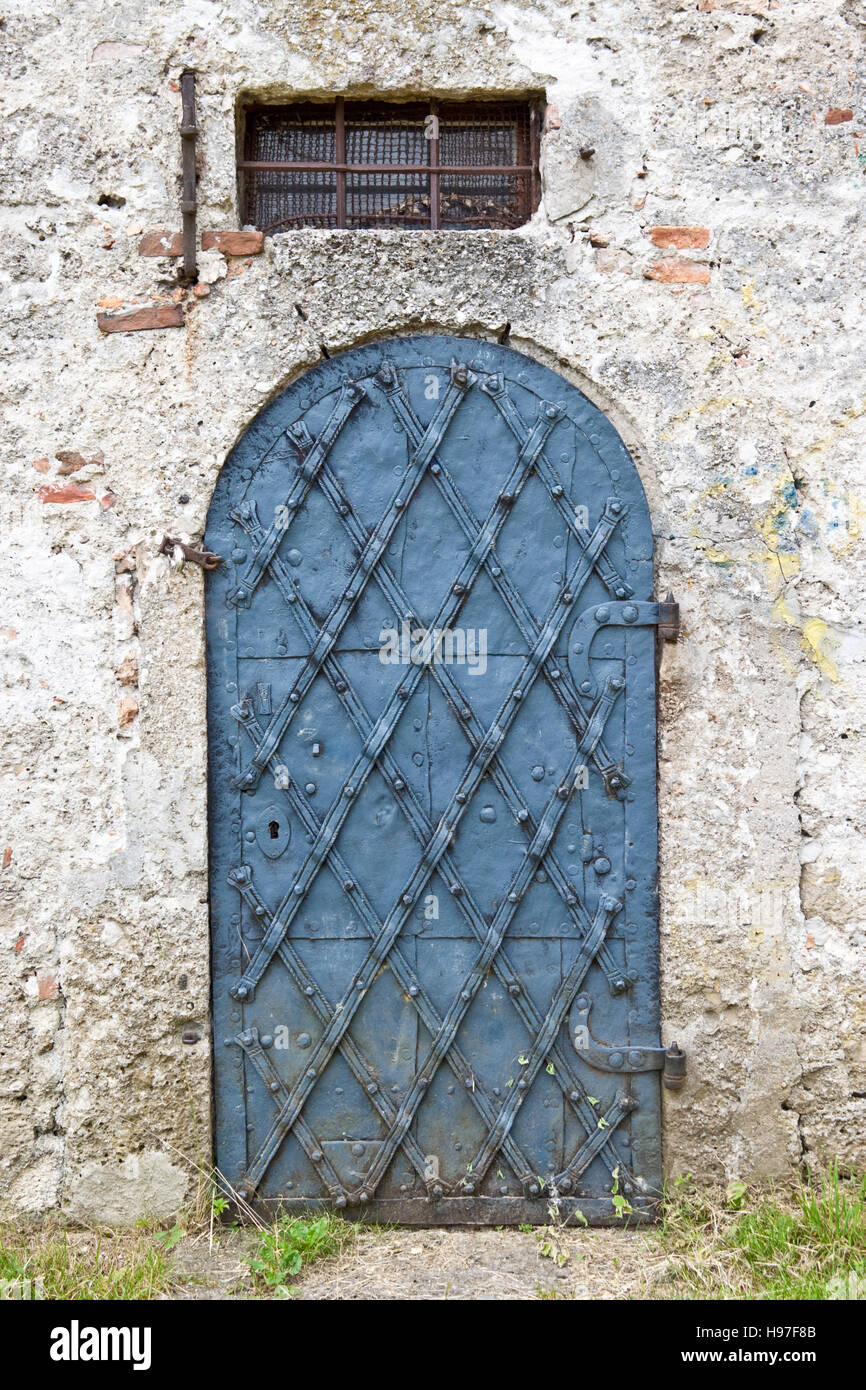 Old metal door of fortification building in Salzburg Stock Photo - Alamy