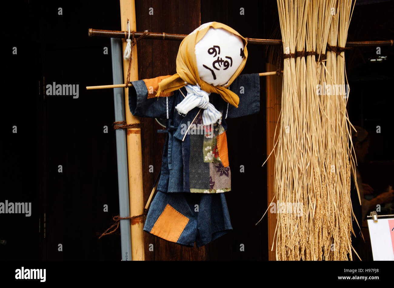 Scarecrows japanese style for show people at Kawagoe or Kawagoe Little ...