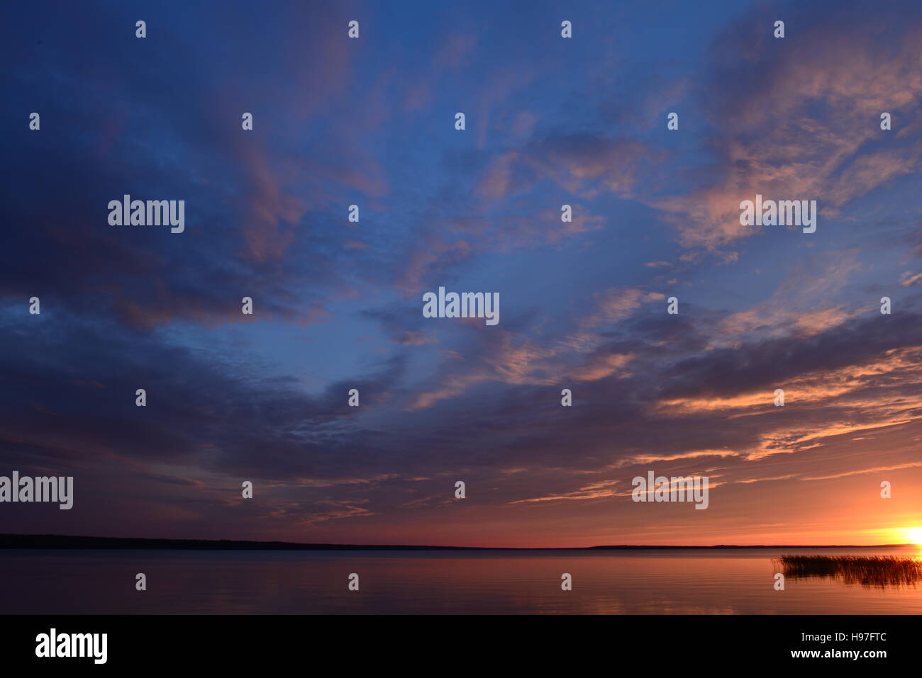 Sunset sky over deep hi-res stock photography and images - Alamy