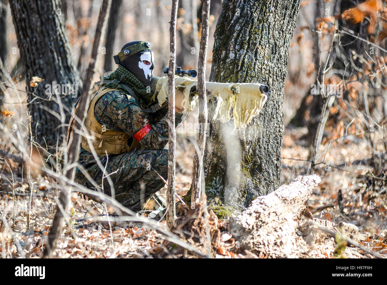 soldier on patrol Stock Photo - Alamy
