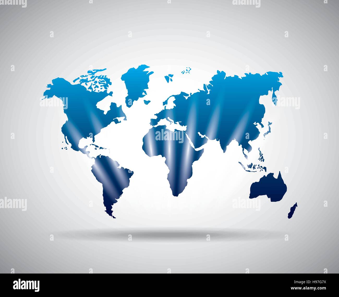 blue world map over white background. vector illustration Stock Vector ...
