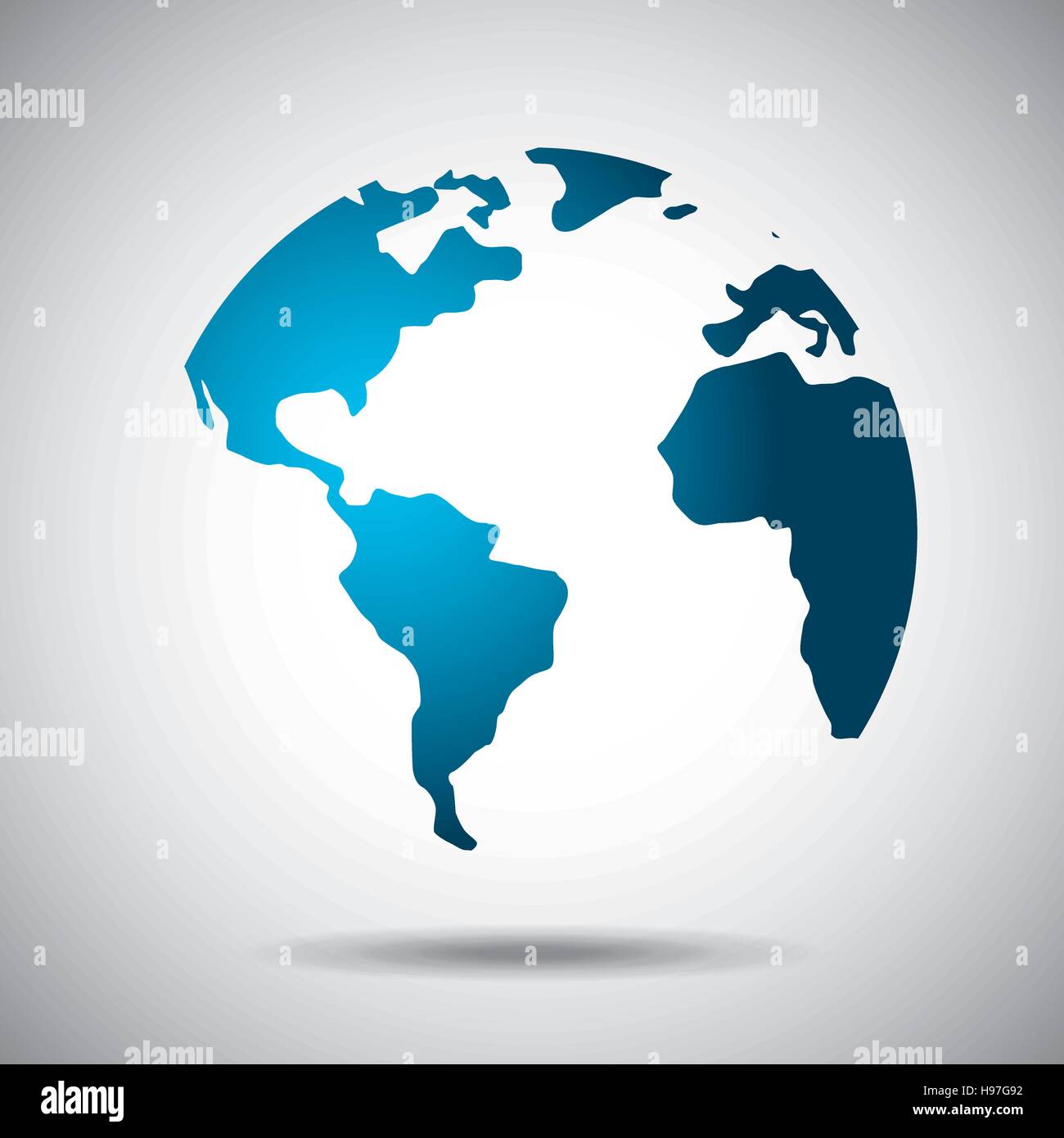 blue world map over white background. vector illustration Stock Vector ...