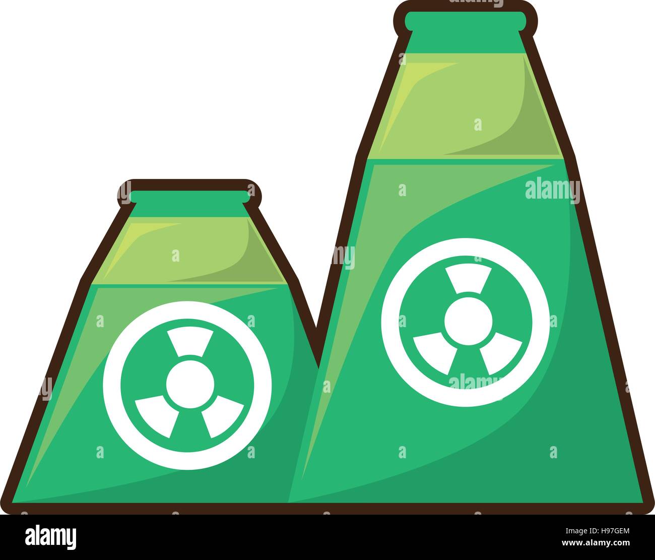 nuclear plant factory building Stock Vector Image & Art - Alamy