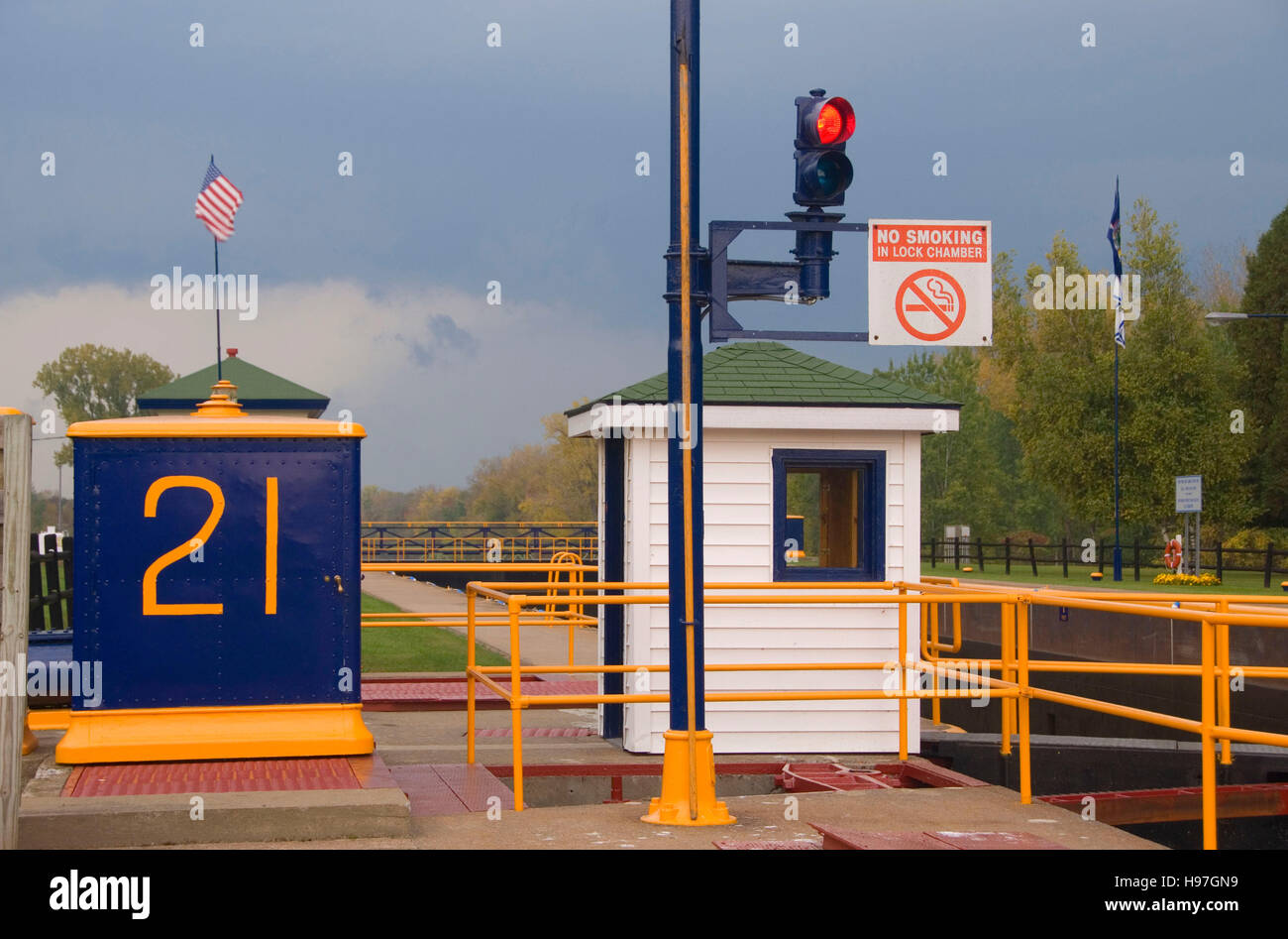 Lock 21, Old Erie Canal State Historic Park, New York Stock Photo - Alamy