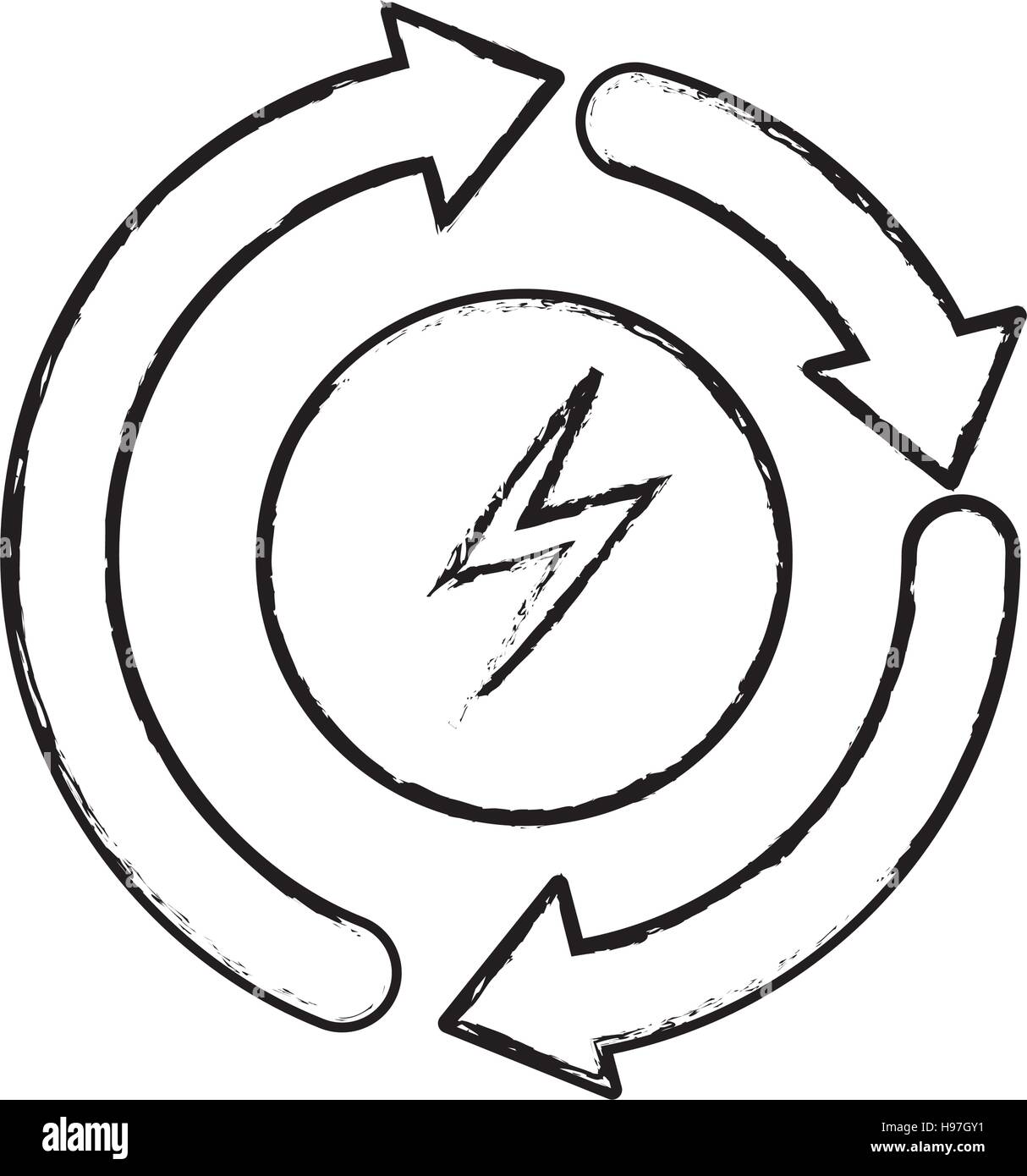 recycle energy arrows icon Stock Vector Image & Art - Alamy