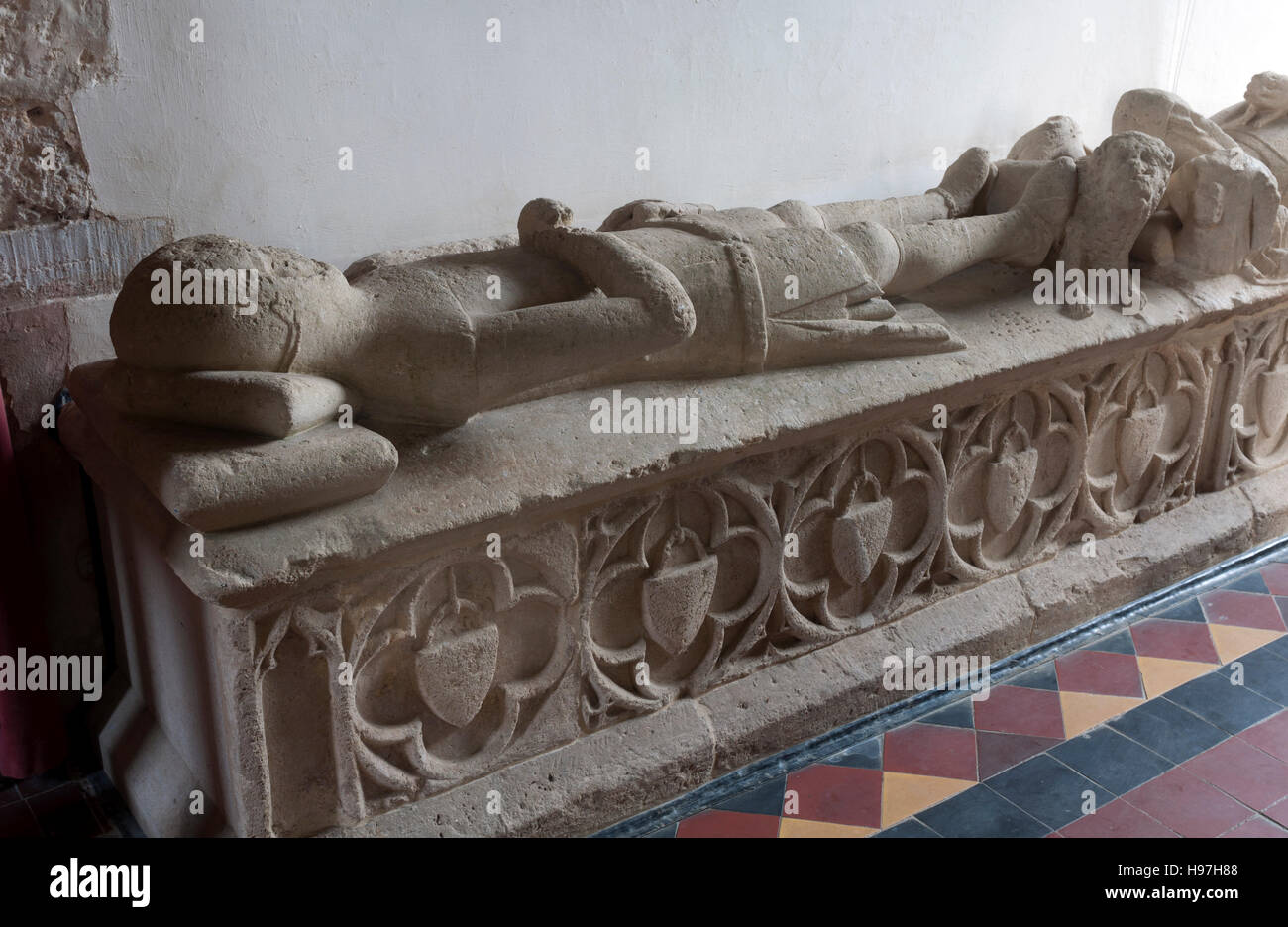 A tomb in Holy Trinity Church, Hinton-in-the-Hedges, Northamptonshire ...