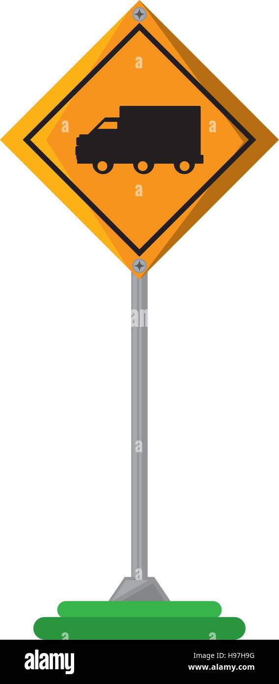 truck zone traffic signal Stock Vector Image & Art - Alamy