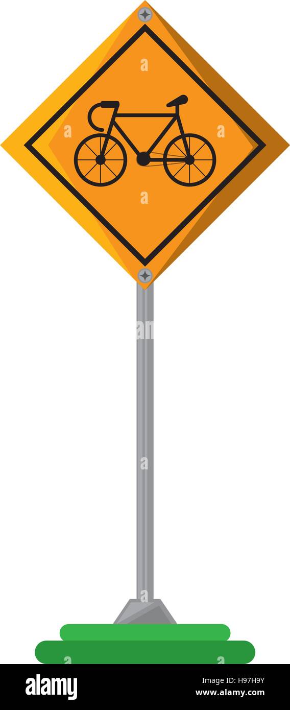 Bicycle route signs Stock Vector Images - Alamy