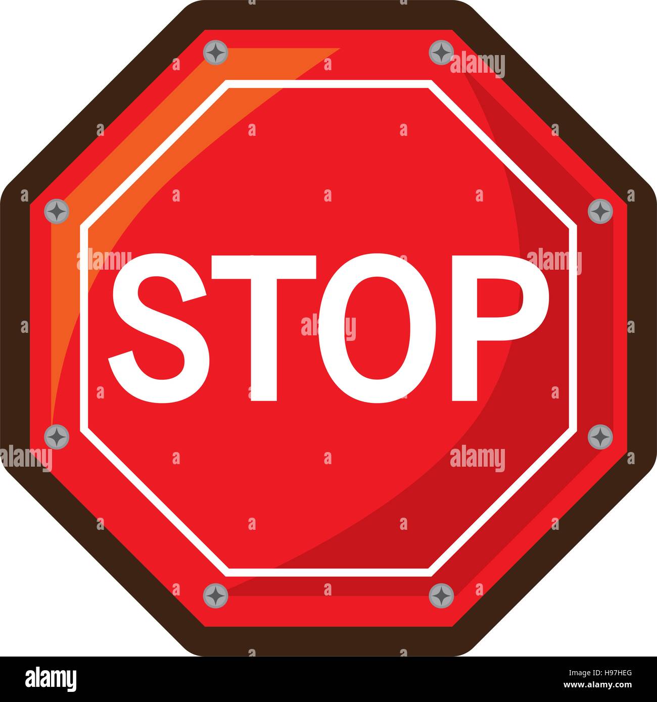 Stopsign icon hi-res stock photography and images - Alamy