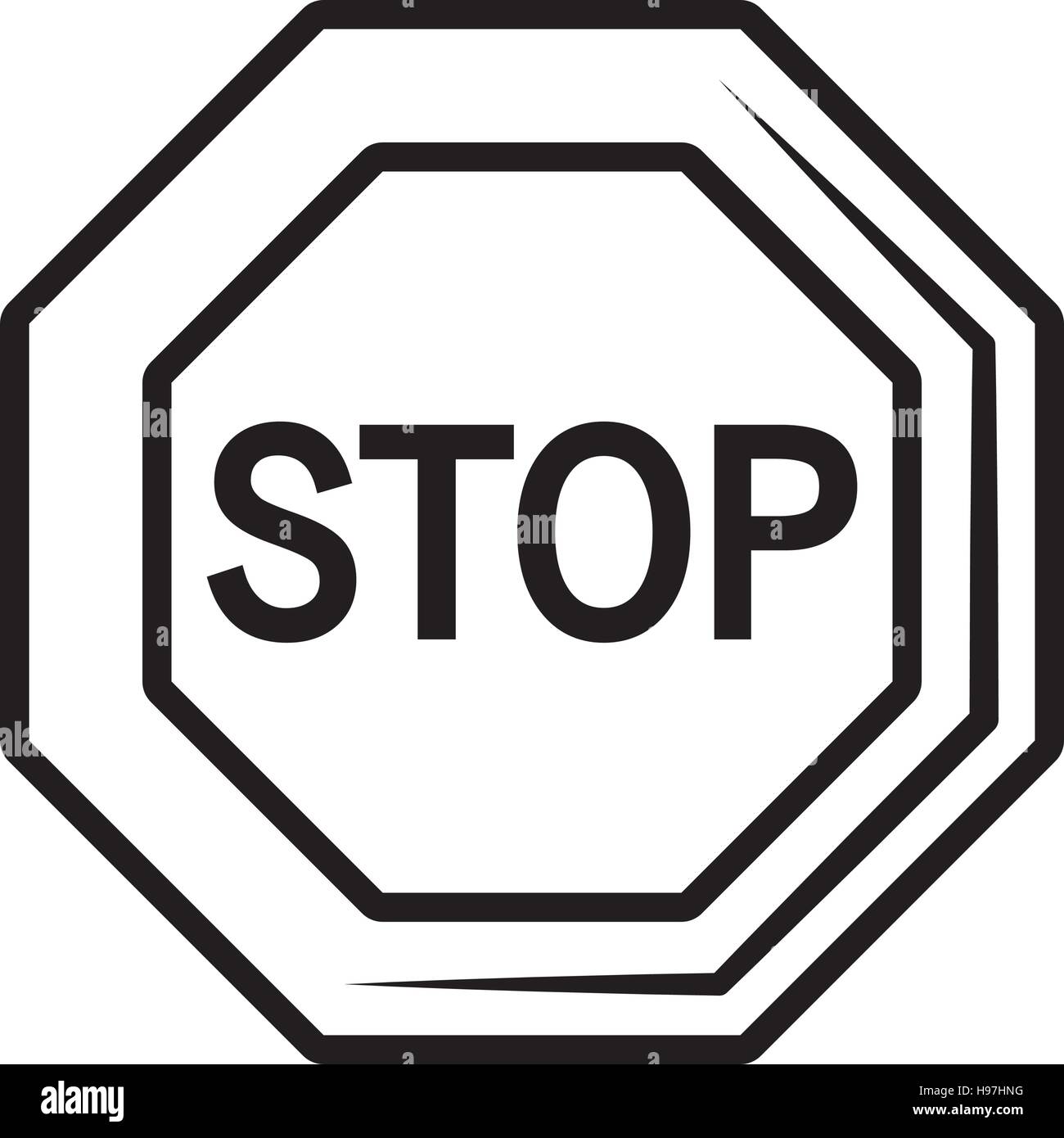 Stopsign Stock Vector Images - Alamy
