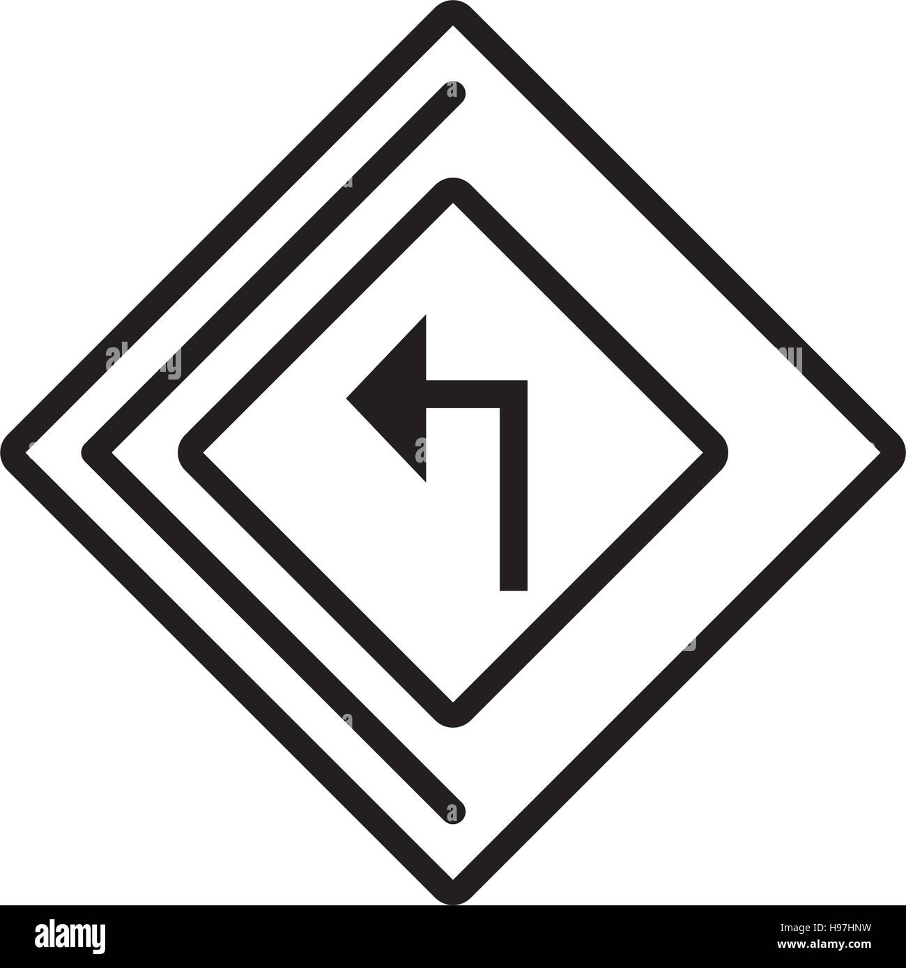 arrows guide traffic signal Stock Vector Image & Art - Alamy