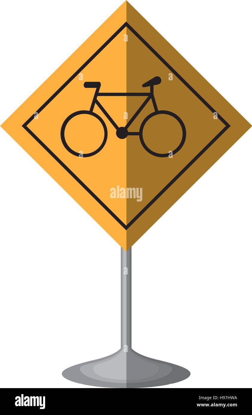 Bicycle route signs Stock Vector Images - Alamy