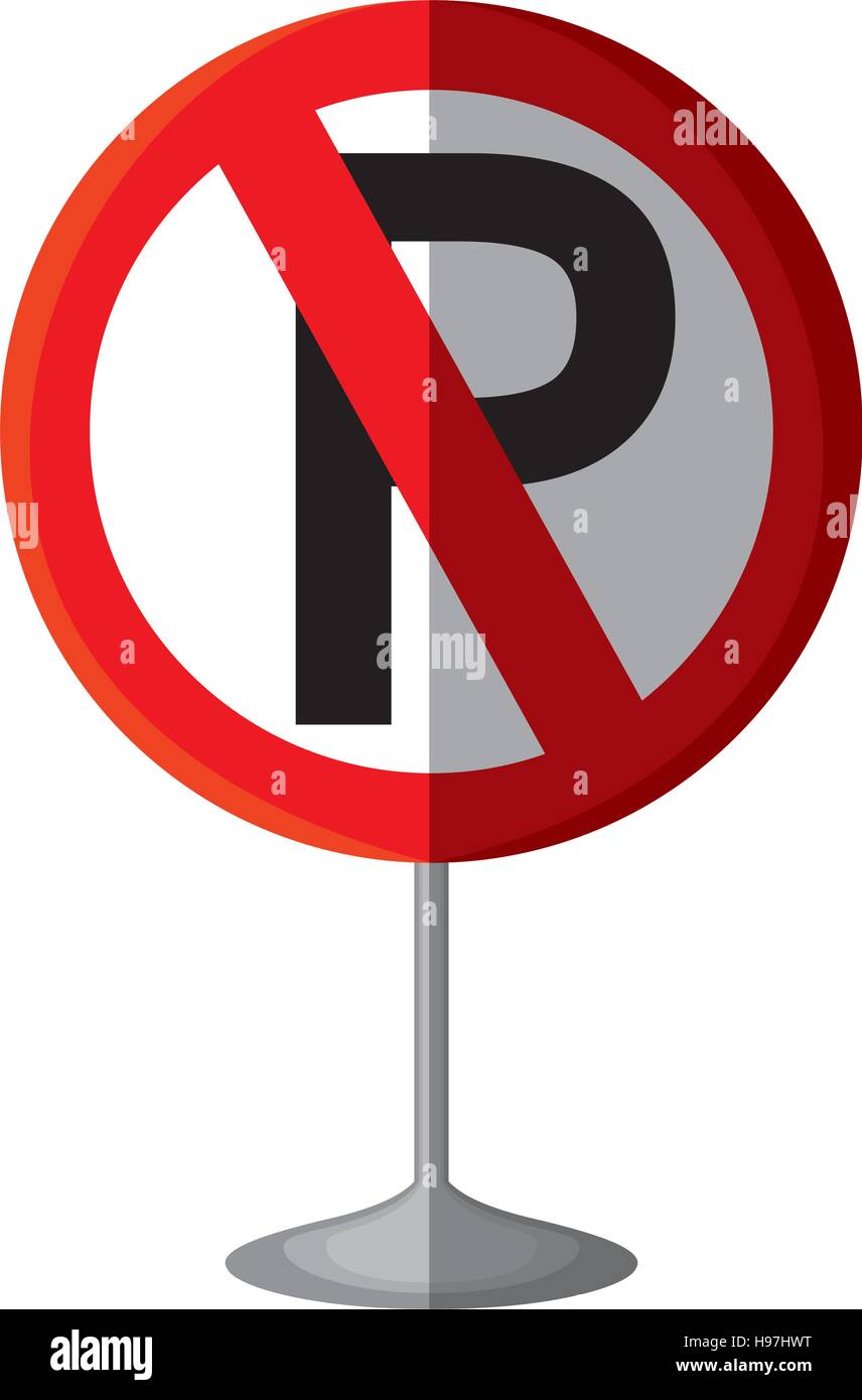 parking prohibited traffic signal Stock Vector Image & Art - Alamy