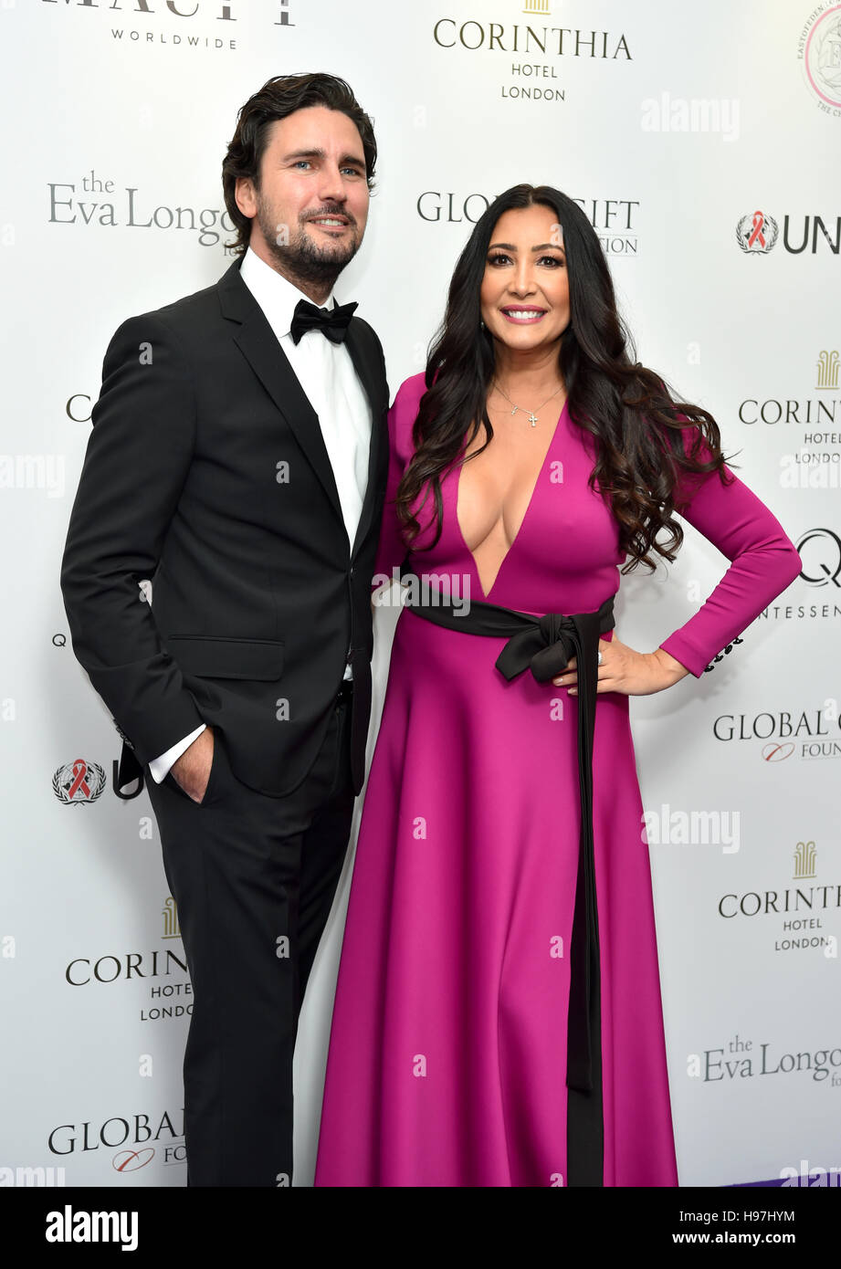 Nicola Escanez and Maria Bravo arriving at the Global Gift Gala charity ...