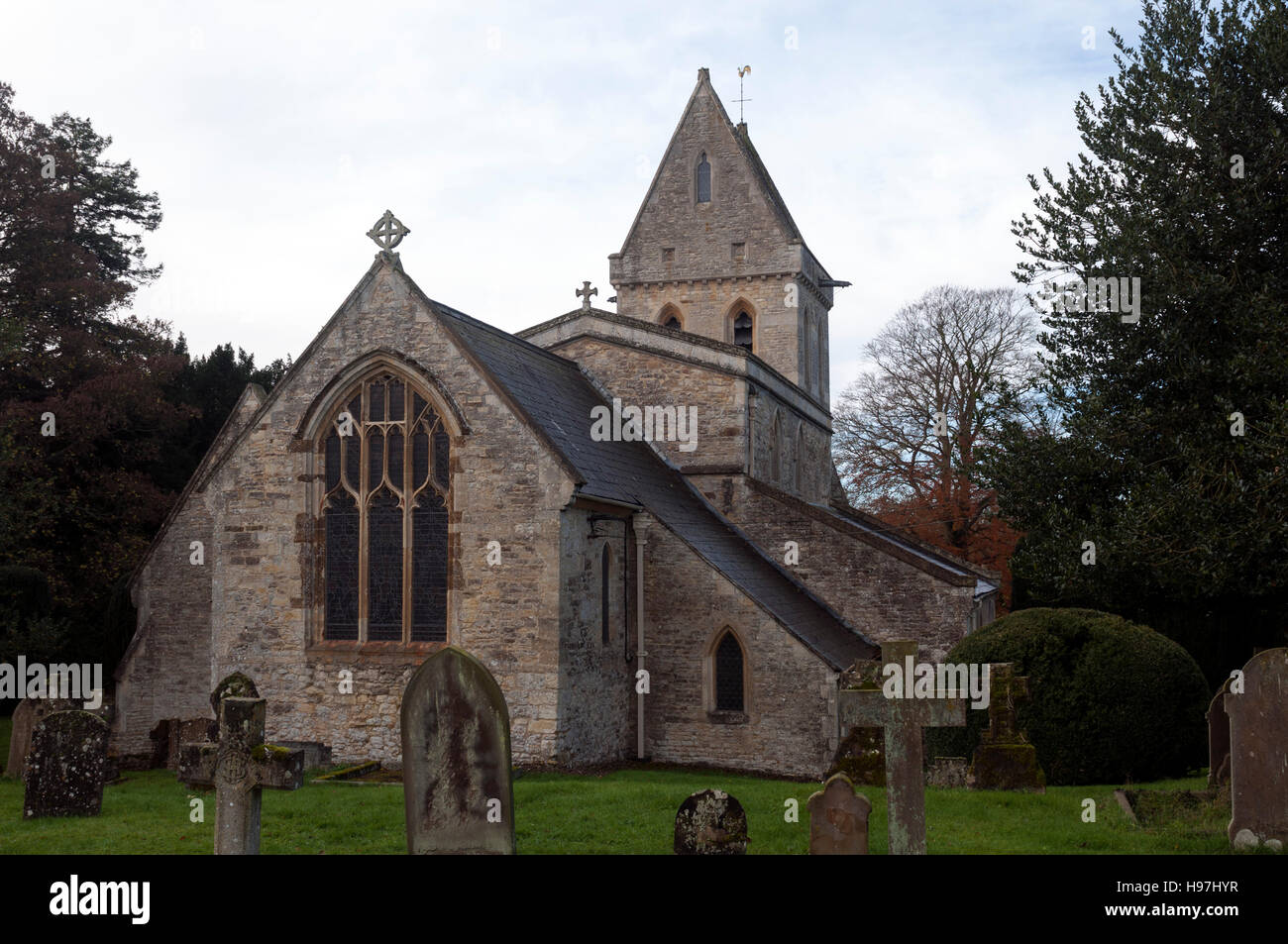 St. Mary`s Church, Turweston, Buckinghamshire, England, UK Stock Photo ...