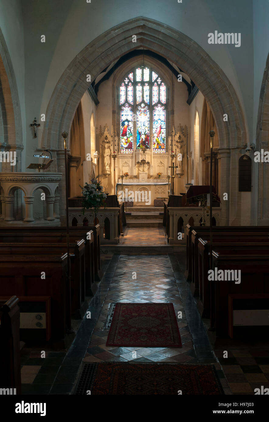 St. Mary`s Church, Turweston, Buckinghamshire, England, UK Stock Photo ...