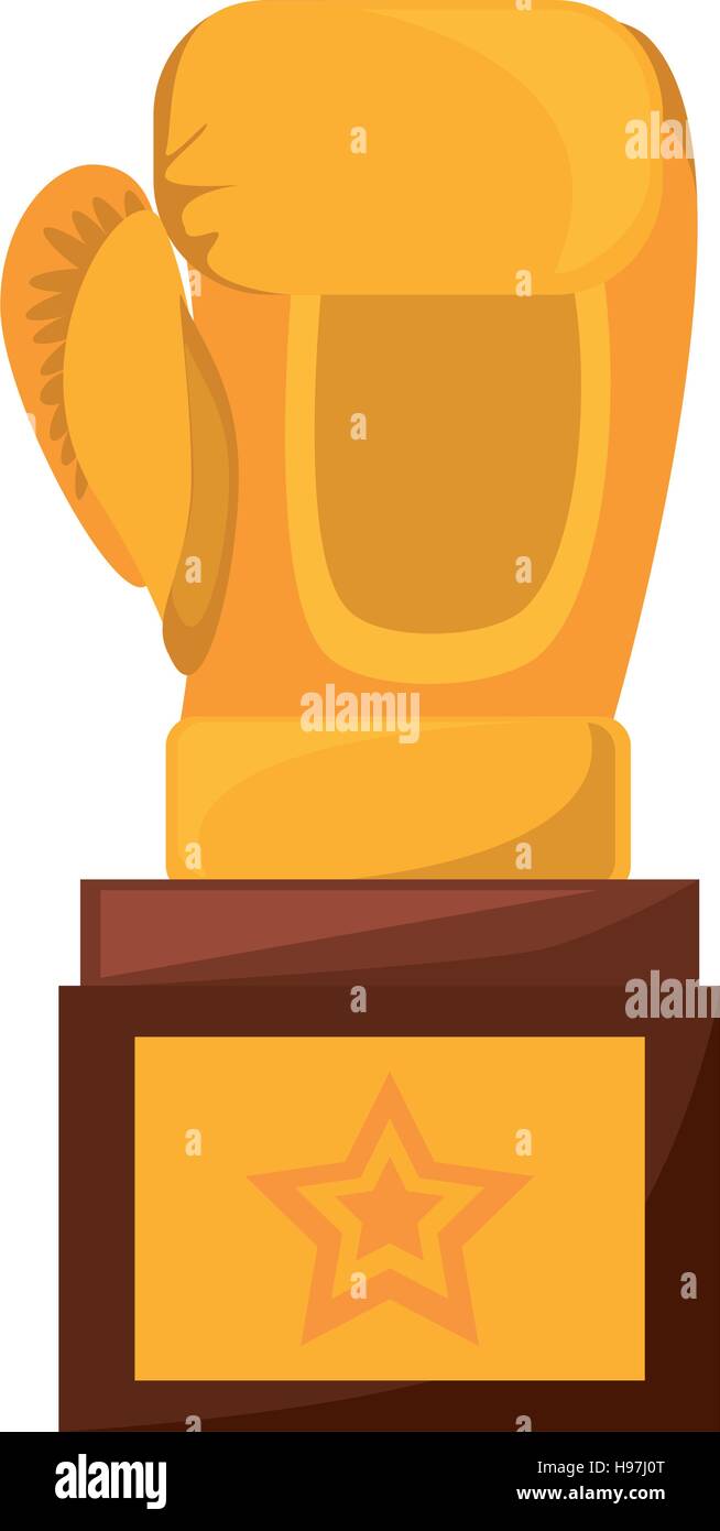 boxing award gold isolated icon Stock Vector Image & Art - Alamy