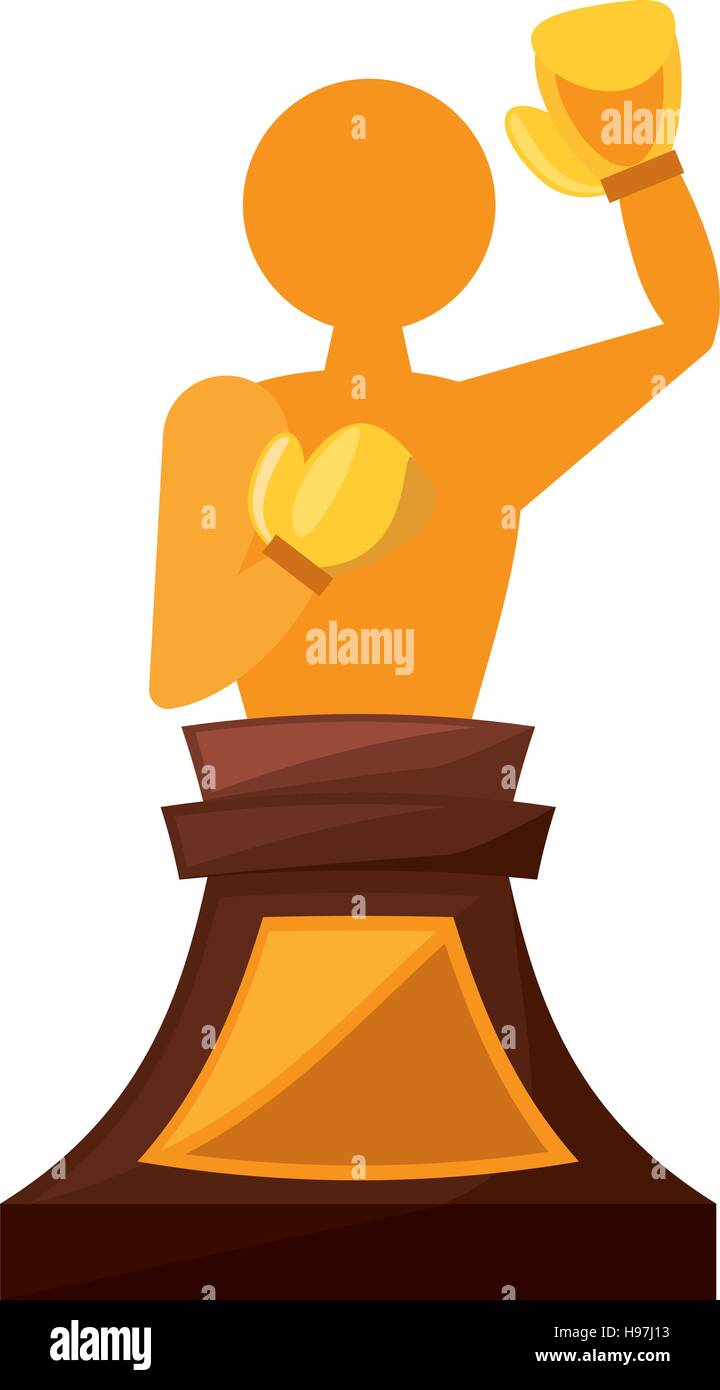 boxing award gold isolated icon Stock Vector Image & Art - Alamy