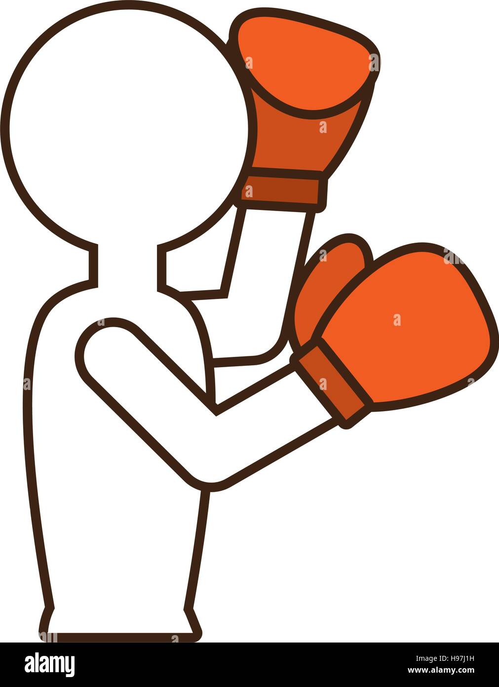 professional boxer avatar isolated icon Stock Vector Image & Art - Alamy