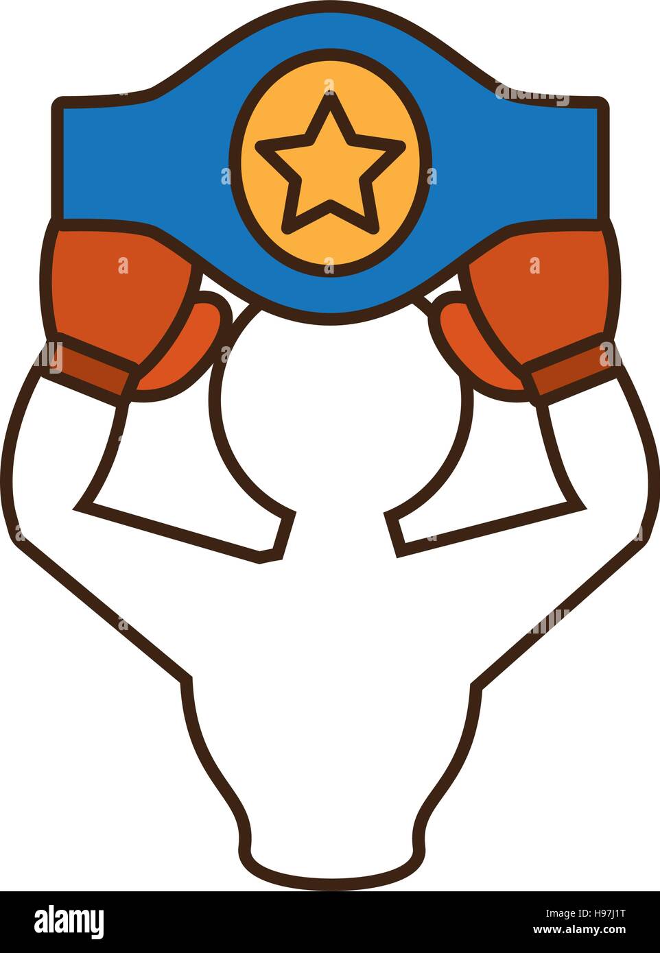 professional boxer avatar isolated icon Stock Vector Image & Art - Alamy