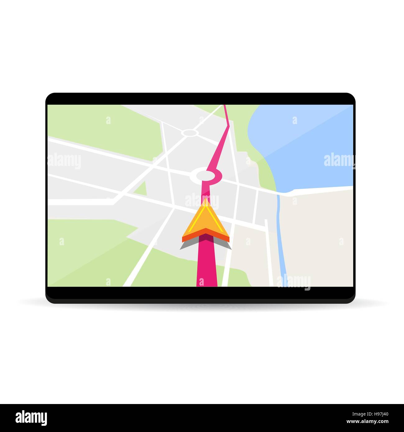 Navigation in smartphone and tablet Stock Vector Image & Art - Alamy