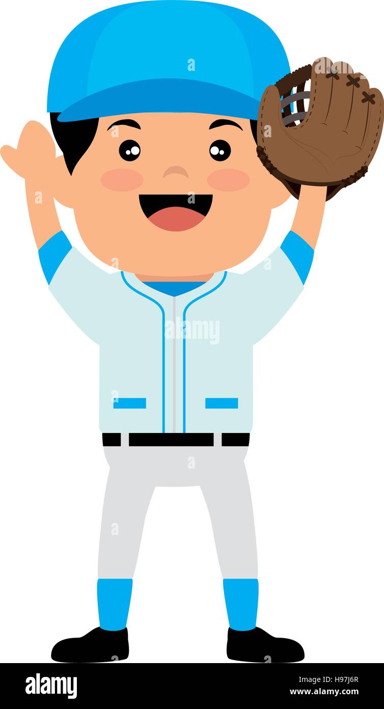 baseball club player field label design vector illustration eps 10 ...