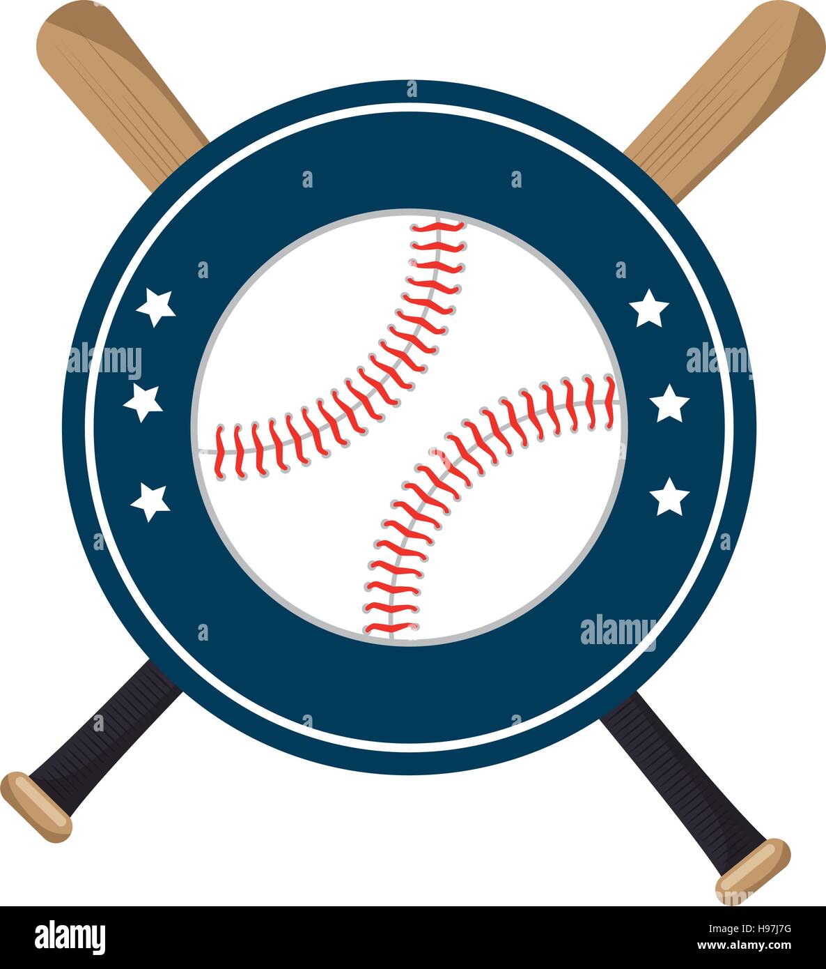 baseball crossed bats icons vector illustration eps 10 Stock Vector ...
