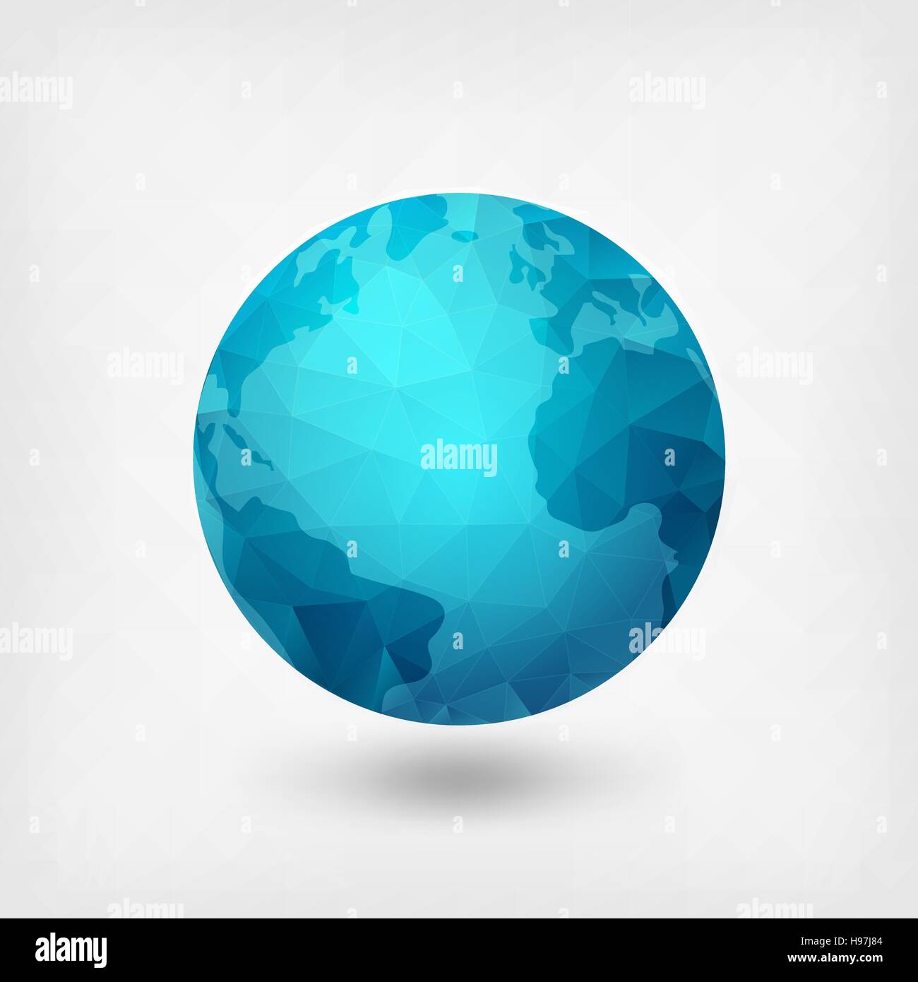Polygonal style illustration earth globe hi-res stock photography and ...