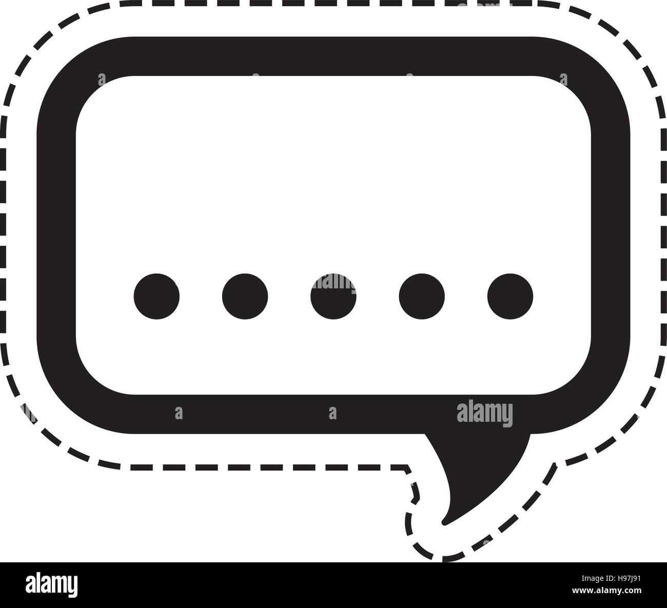 chat bubble symbol Stock Vector Image & Art - Alamy