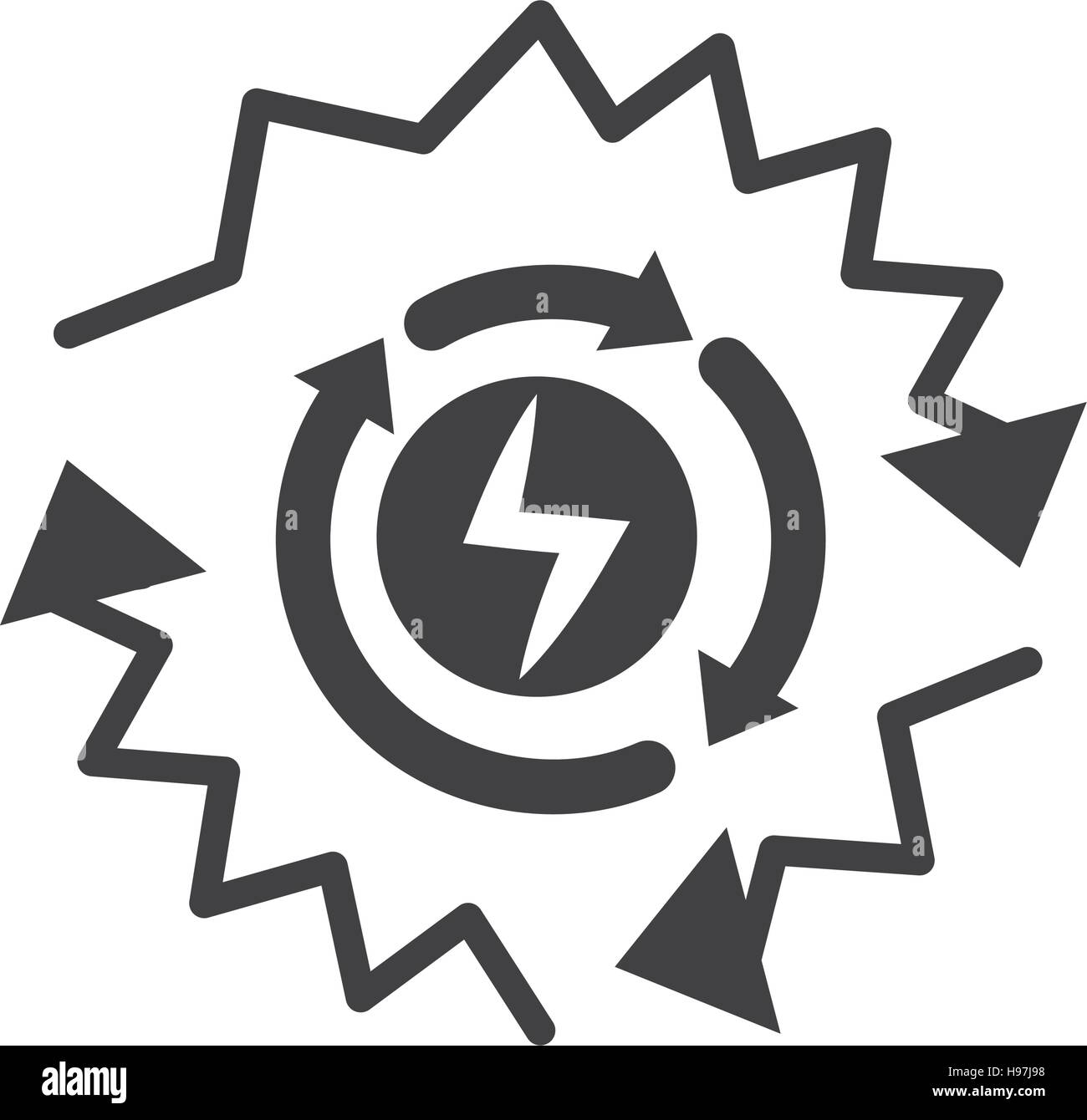 recycle energy arrows icon Stock Vector Image & Art - Alamy